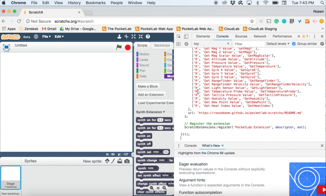 Use Two ScratchX Extensions for Coding Education